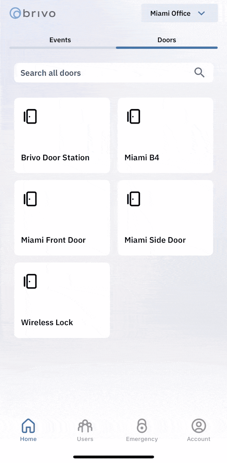 How to unlock a Door in the Brivo Access Mobile app
