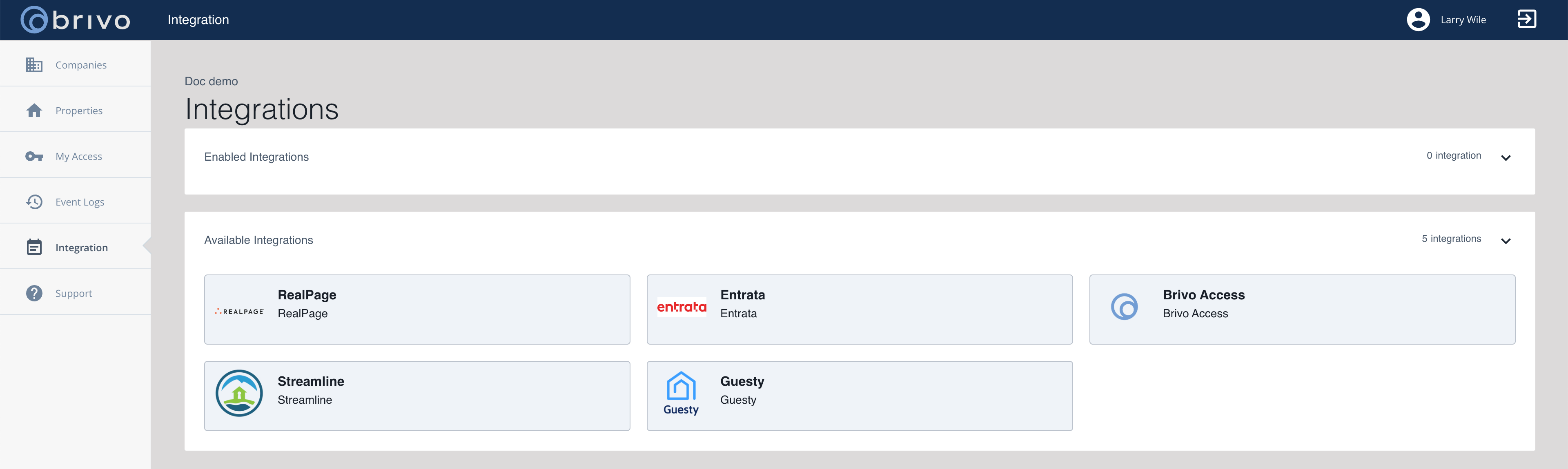 How to enable an Entrata integration in Brivo Smart Home